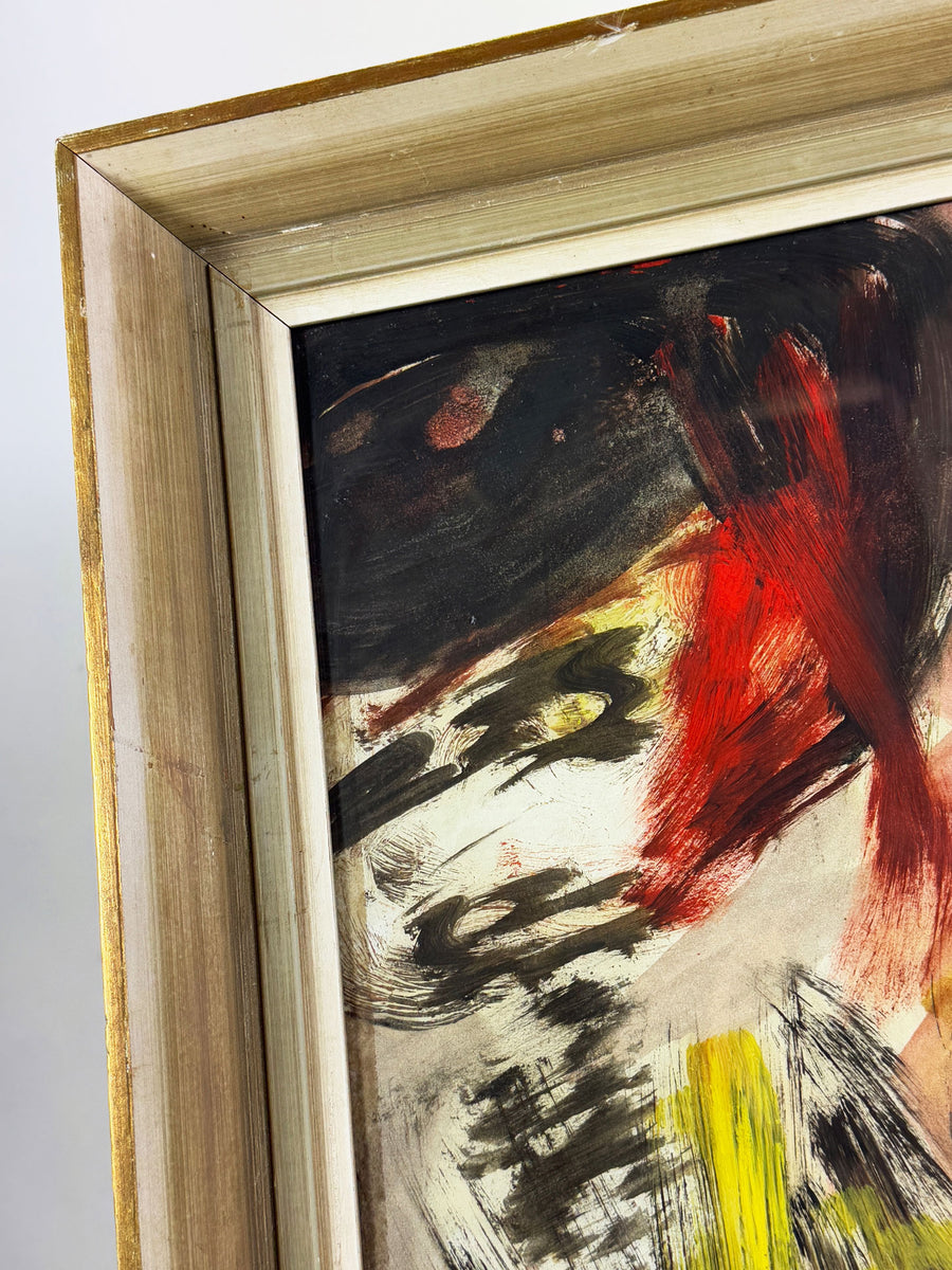 Dorothea Allen Abstract Oil Painting, Thought, 1970's