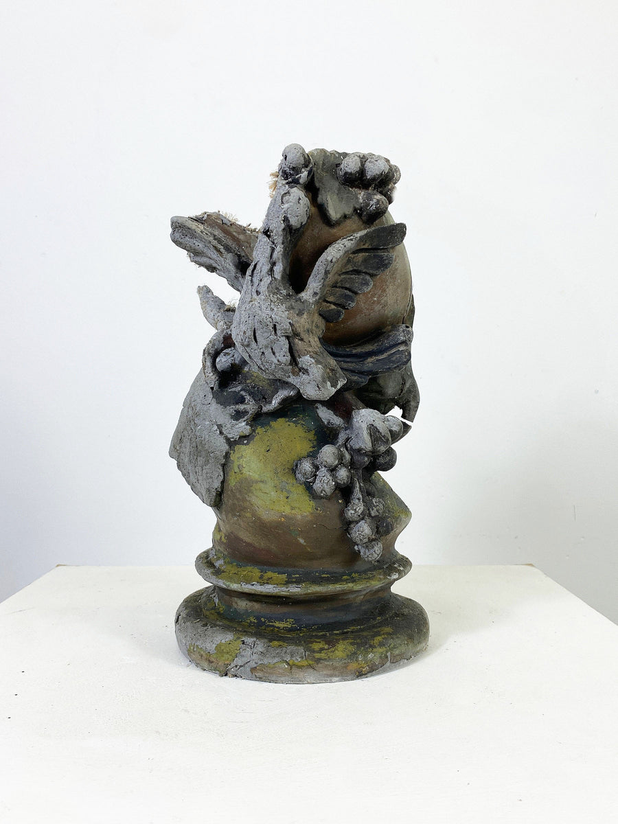 Italian Plaster Fragment Sculpture in Display Case