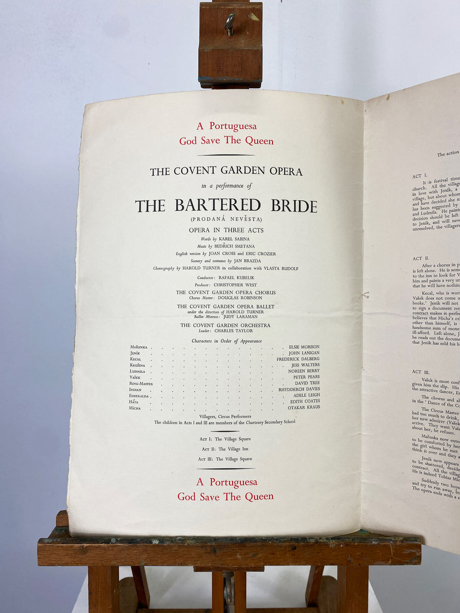 Covent Garden Royal Opera Programme