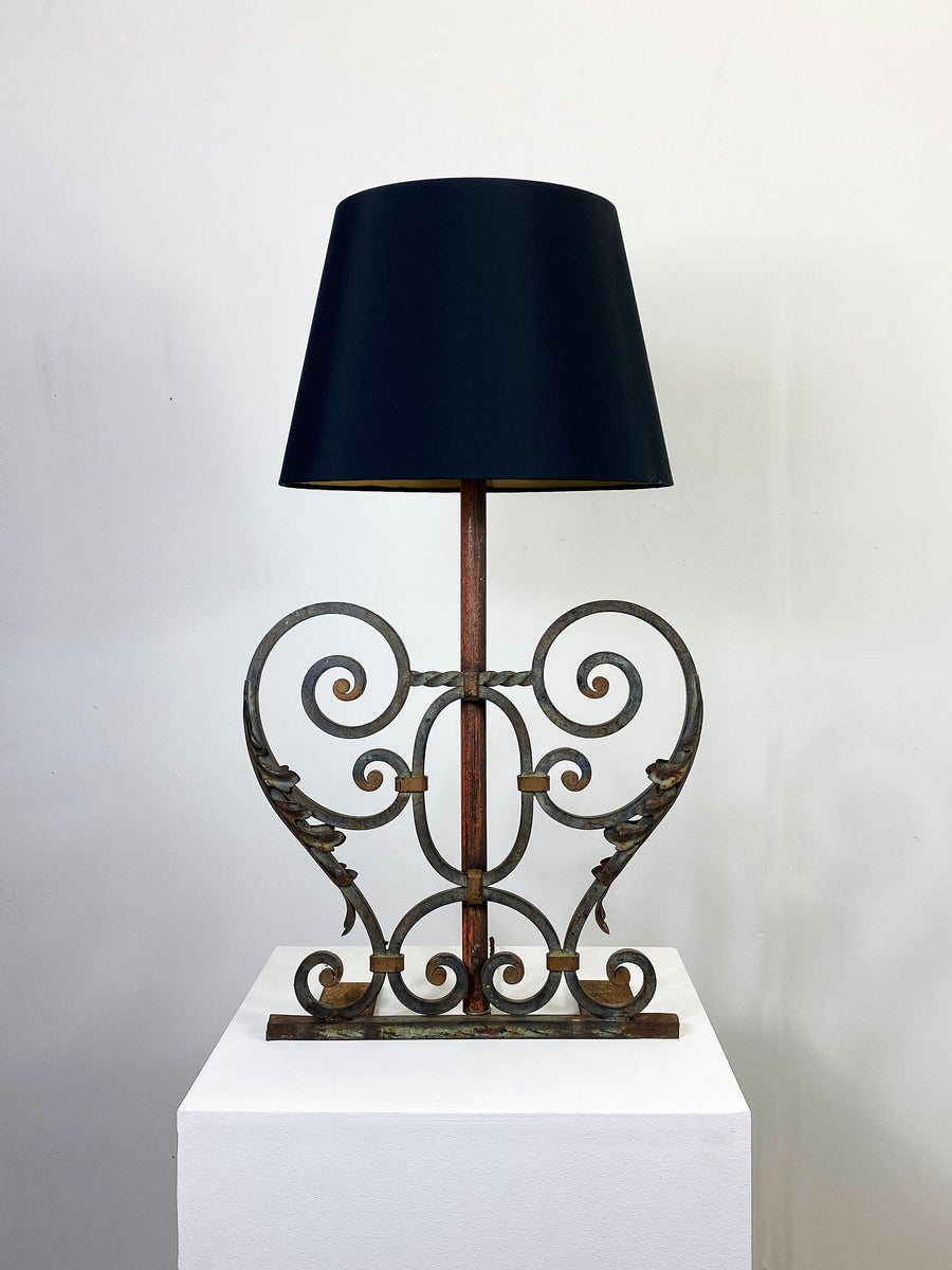 Vintage Pair of Vintage Decorative Scroll Lamps