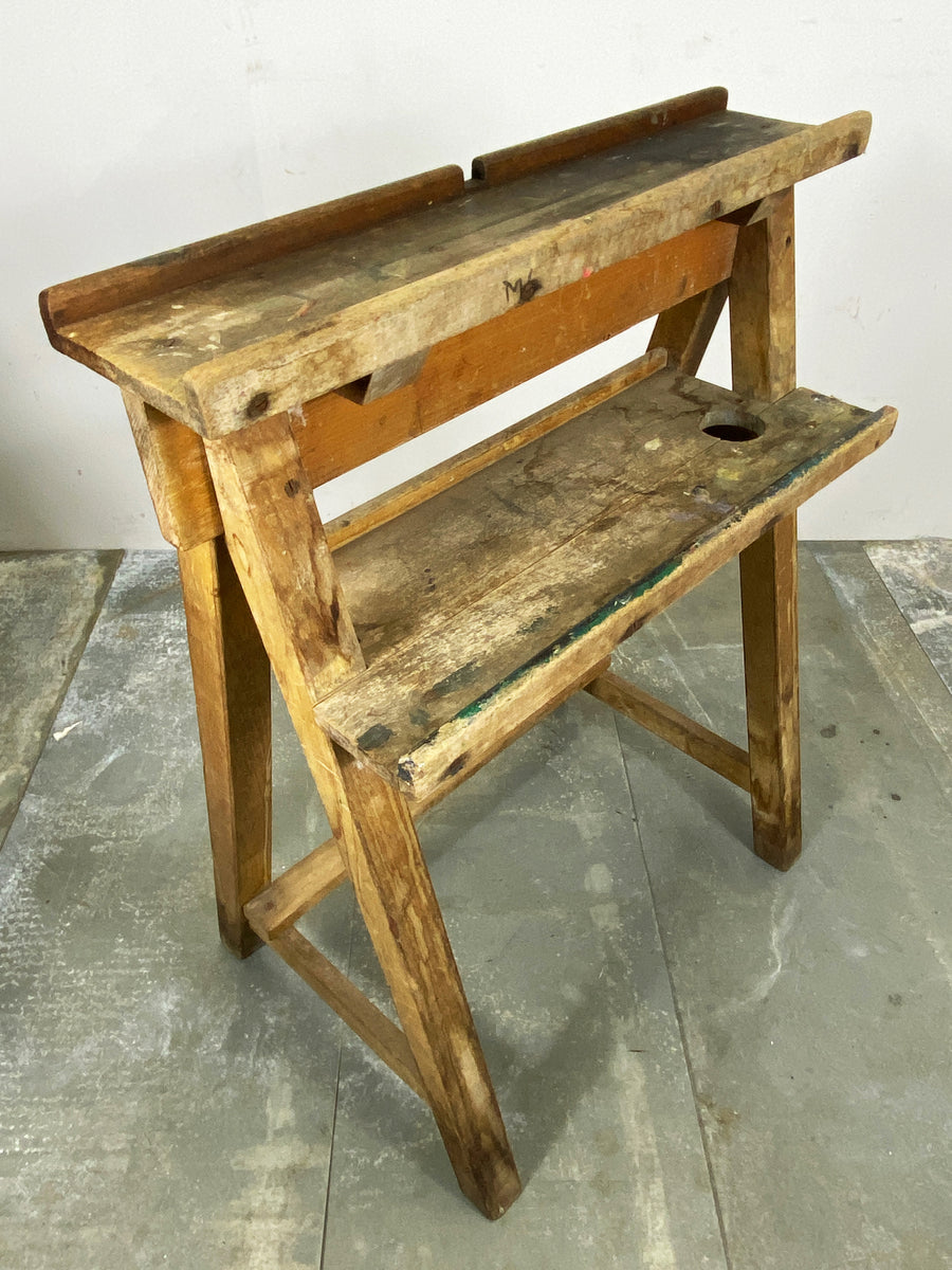 Pair of Vintage Artist Trestle Easels